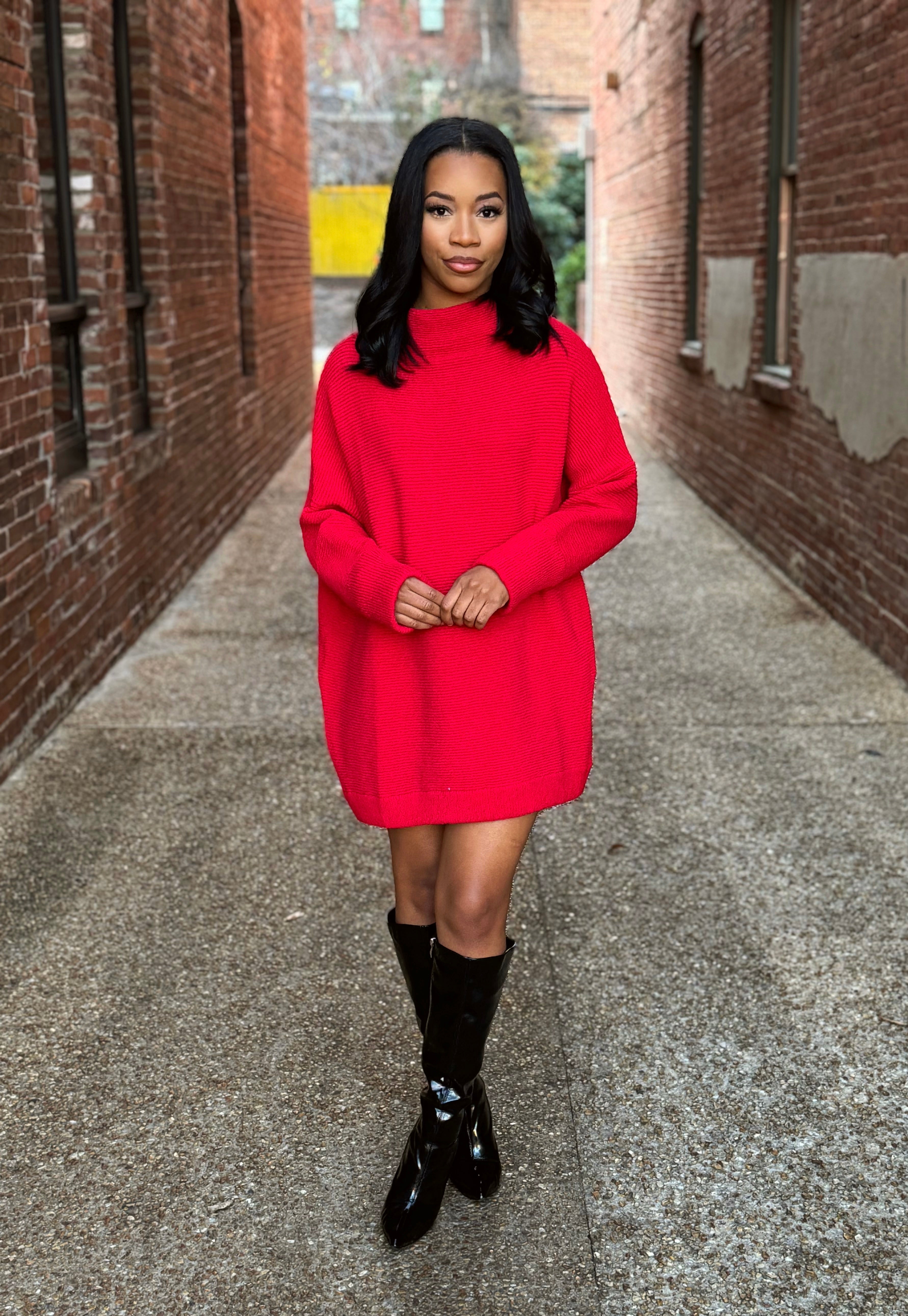 The Erica dress, red – Shop Broadview Boutique